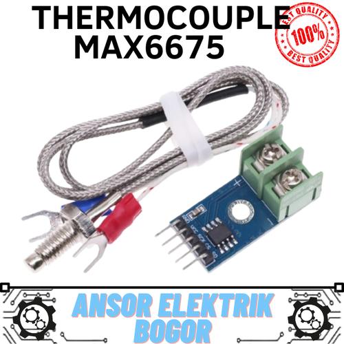 Jual K-TYPE THERMOCOUPLE MAX6675 HIGH TEMPERATURE SENSOR FOR ARDUINO ...