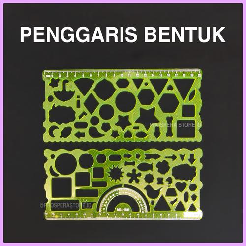 Jual Penggaris Bentuk Bangun Datar / Mistar Motif Mal Sablon Anak Fancy ...