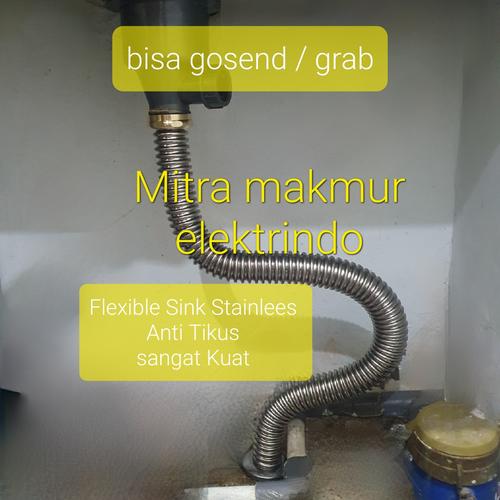 Jual Selang sink besi stainlees anti tikus / Selang pembuangan anti ...