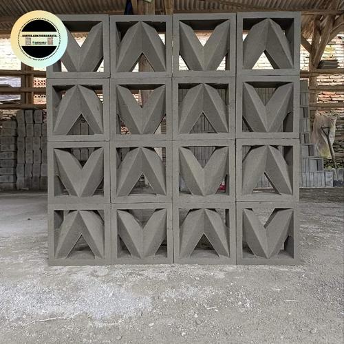 Jual roster beton minimalis/loster beton minimalis motif alpa 2 muka ...