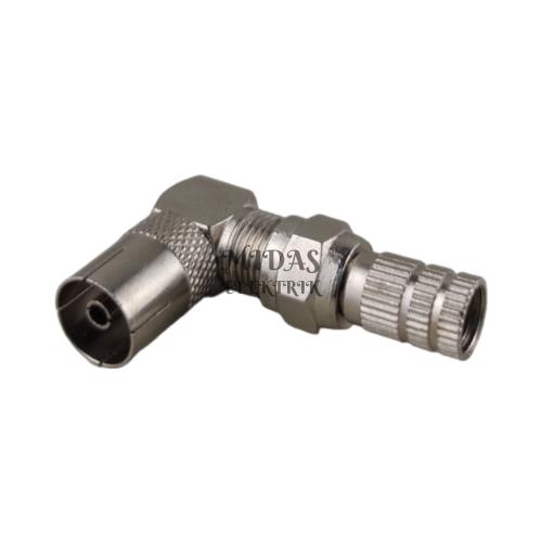 Jual Konektor Colokan Jack Kontra Kabel Antena Digital TV Televisi Antenna Coaxial Cable RG6 5C ...