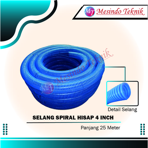 Jual Selang Hisap Selang Spiral 4 Inch x 25 Meter Per Rol - Kab ...
