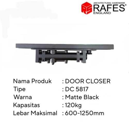 Jual Door closer tanam Rafes hold open black DC 5817 - Jakarta Pusat ...