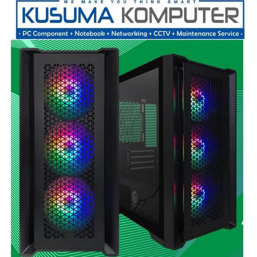 Jual Casing Cube Gaming Alta + 3 Fan Rgb Usb Type C Micro Atx Casing Pc ...
