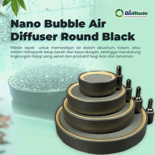 Jual Fishco Aquatic Airstone Micro Bubble Air Diffuser Round Black ...