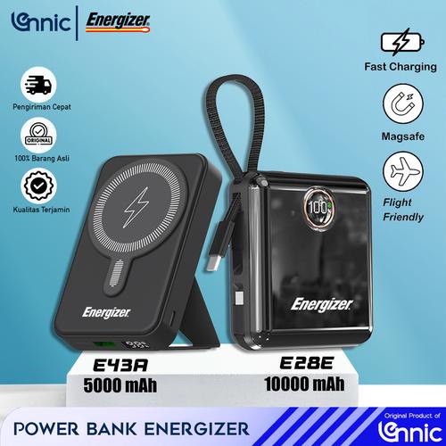 Jual Energizer Powerbank Magnetic Wirelss E43A 5000mAh dan E28E 10000mAh - E43A 5000mAh ...