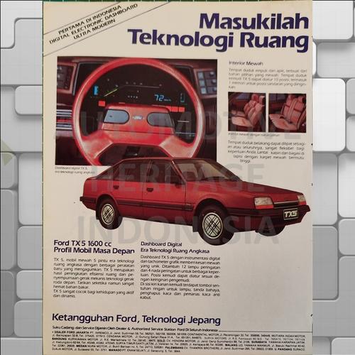 Jual Iklan Jadul Ford TX-5 original potongan majalah - Kota Bandung ...