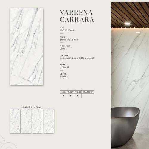 Jual GRANIT BIGSLAB MERK QUADRA TIPE VARRENA CARRARA UK 280X120CM UNTUK ...