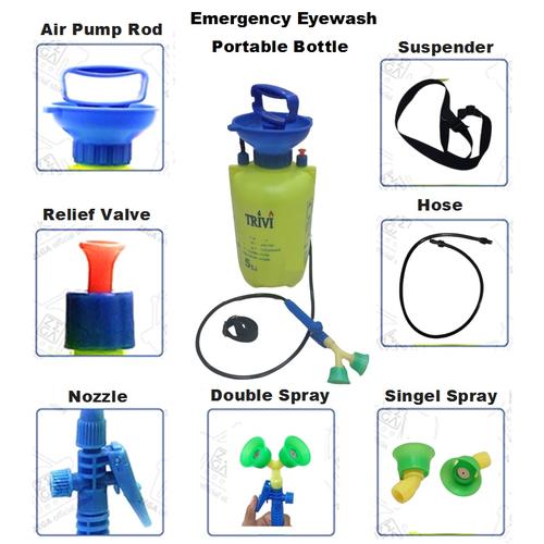 Jual eyewash emergency portable bottle pressure sprayer station wall ...