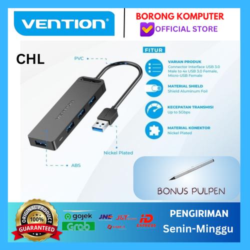 Promo Vention USB Hub 3.0 with Power Super Speed for Windows Mac Linux ...