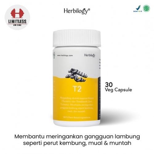 Jual Herbilogy T2 Turmeric Curcumin 30 Kapsul - Anti GERD Maag Kembung ...