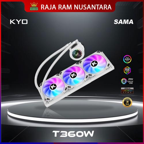 Jual KYO SAMA T360W ARGB AIO Liquid Cooling 360mm AIO 360 GARANSI RESMI ...