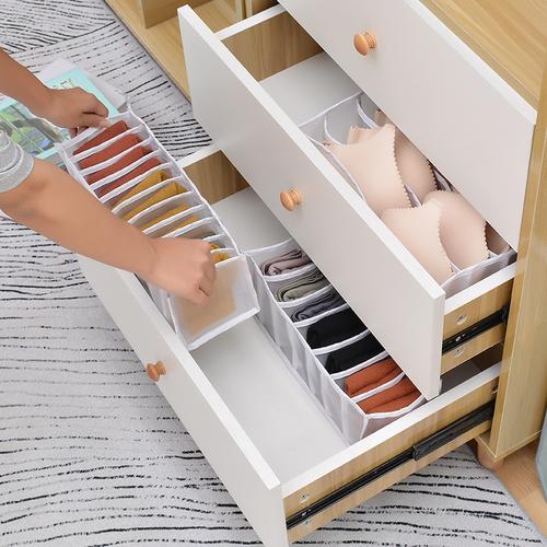 Jual Kotak Nilon Caja Rak Rack 6 Sekat Tempat Perapih Susun BH Bra ...