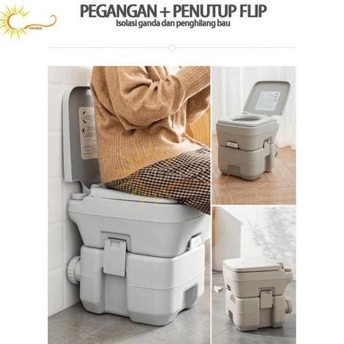 Jual 20L TOILET PORTABLE FLUSH TOILET UNTUK ORANG TUA TOILET KLOSET ...