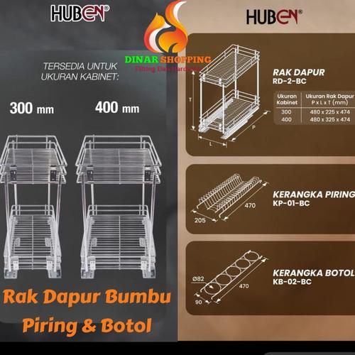 Jual HUBEN RAK DAPUR 2 SUSUN PIRING BOTOL MANGKOK GELAS BAHAN STAINLEIS ...