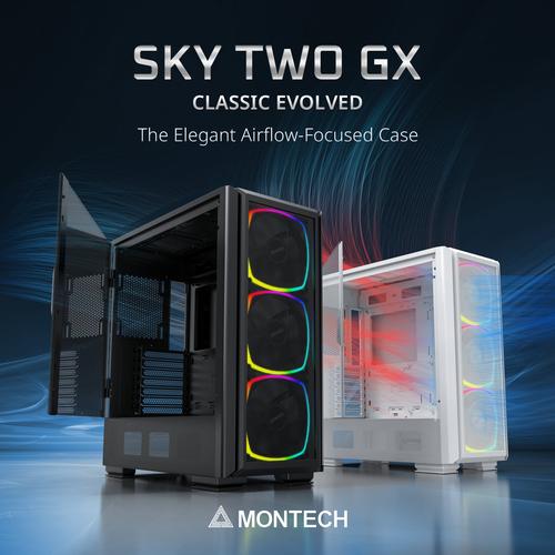 Jual Casing Montech Gaming Case Sky Two Gx 3 fan Argb - Putih - Kota ...