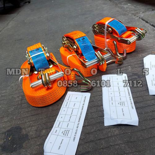 Jual Track Belt Tali Pengikat Barang Ratchet Tie Down 50mm x 6 meter ...
