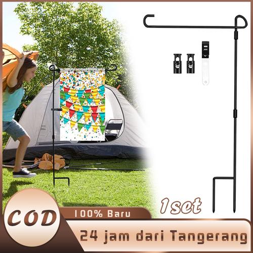 Jual Flag Stand Holder Tiang Bendera Garden Flag Stand Holder Pole ...