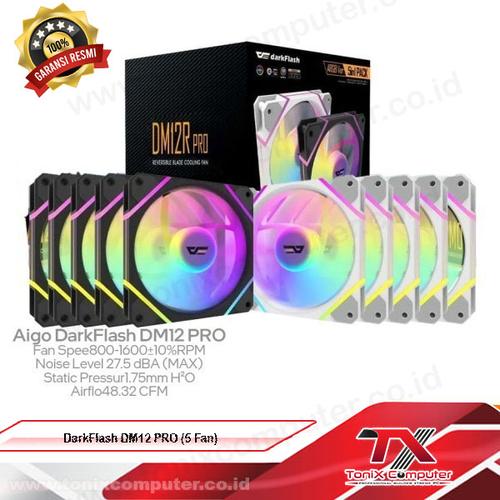 Jual DarkFlash DM12 PRO (5 Fan) | Fan Casing | Fan Case | FAN ARGB - Putih - Jakarta Pusat ...