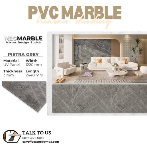 Jual marmer pvc dinding neo marble pietra grey hiasan interior ruang ...
