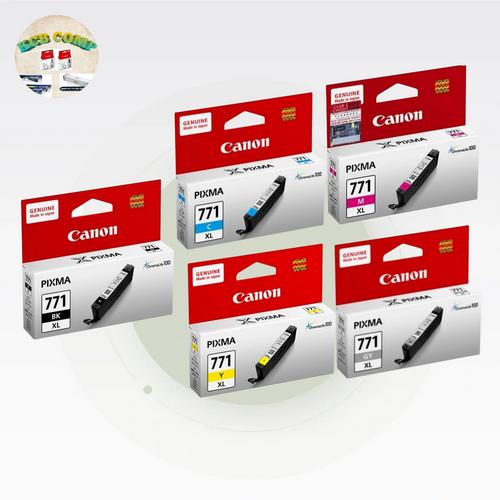 Jual Paket Tinta Canon 771 xl Black Dan 771 C, M, Y, GY, Original - Jakarta Selatan - KCB COMP ...