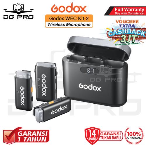Jual Godox WEC Kit-2 Wireless Microphone Godox WEC Kit2 2.4GHz Godox ...