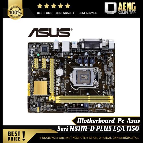 Jual Motherboard Mainboard Mobo Asus H81M -D PLUS Socket LGA 1150 Gen 4 ...