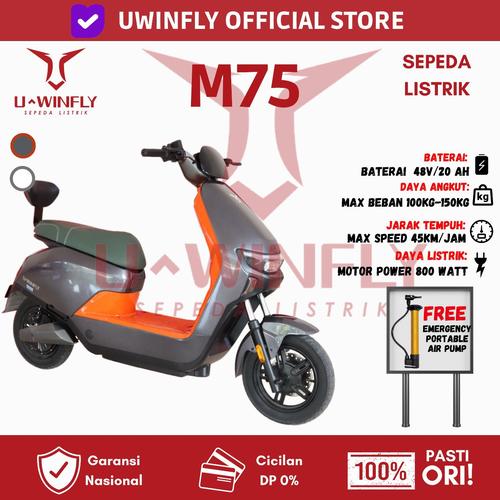 Promo Sepeda Listrik Uwinfly M75 800Watt Garansi Resmi - RED Cicil 0% ...