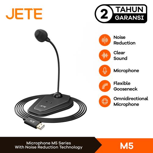 Promo Microphone USB - Mic External JETE M5 for PC Zoom Online Meeting ...