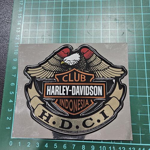 Jual stiker harley davidson hdci motor mobil bahan Crom 6 warna tahan ...