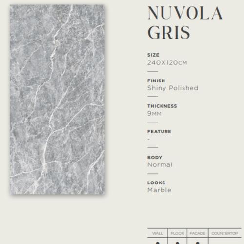 Jual GRANIT BIGSLAB MERK QUADRA TIPE NUVOLA GRIS UK 240X120CM UNTUK ...