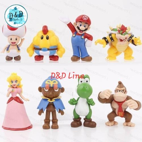 Jual Figure Super Mario Bros Mainan Super Mario Bros Set / Topper Cake ...