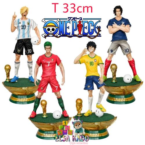 Jual One Piece World Cup Cosplay Action Figure Sanji Luffy Zoro Ace ...
