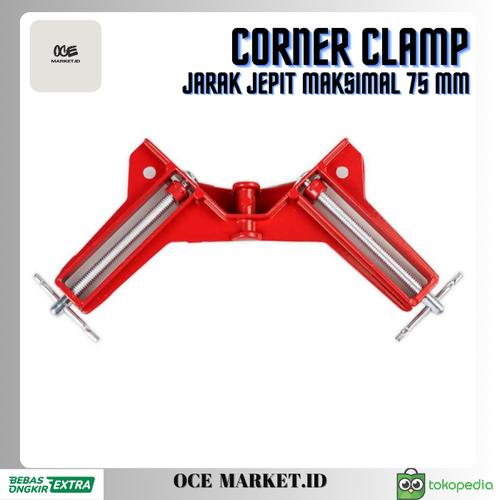 Jual Penjepit Sudut Frame Kayu Angle 90 Derajat 75mm Corner Clamp ...