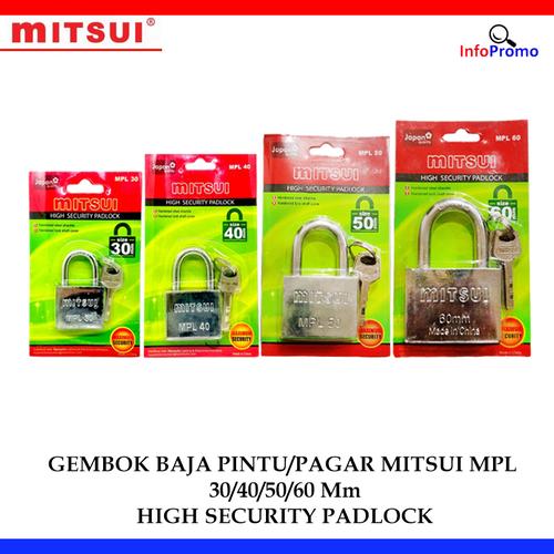Jual Gembok Baja Mitsui MPL Series Original MPL/MPLL/MPL Deluxe Jacket ...