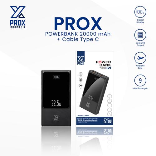 Promo PROX Power Bank 22.5W 20000mAh X-PB01 - Jakarta Barat - Prox Indonesia | Tokopedia