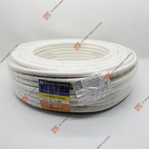 Jual Kabel NYM 3x1.5 Pulung Roll 50 Mtr Kabel Listrik Tunggal 3 x 1.5 ...