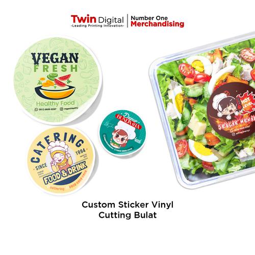 Jual Cetak Sticker Label Makanan Minuman Kemasan Produk / Stiker Vinyl ...
