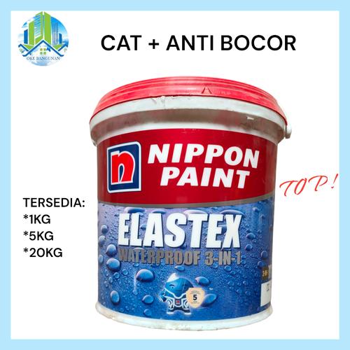 Jual nippon paint elastex / elastek cat pelapis anti bocor 1kg - Putih ...