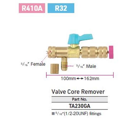 Jual TASCO Valve core remover TA230GA exchanger R410a R32 alat buka ...