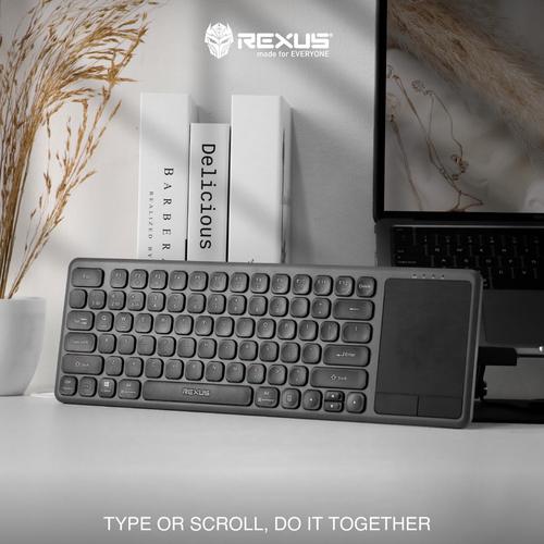 Jual Rexus KL200 Keyboard Wireless 2.4 GHz + Bluetooth with Touch Pad ...