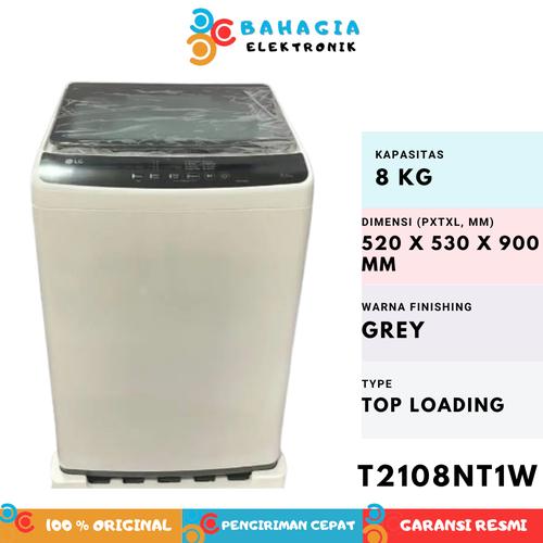 Promo LG T2108NT1W Mesin Cuci 8kg, Top Loading - Soft Closing Door ...