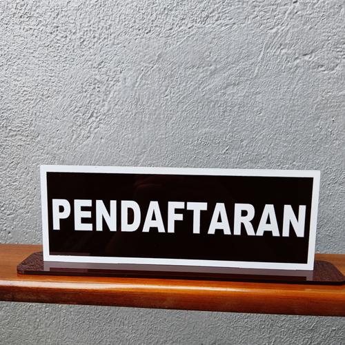 Jual Sign label tanda meja pendaftaran-sign pendaftaran - Kab. Bandung ...