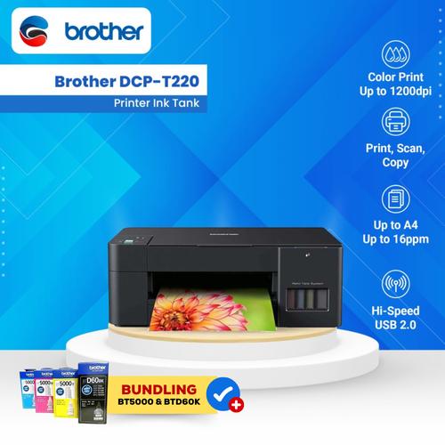Promo BROTHER Printer Ink Tank Inkjet DCP T220 T-220 Print Scan Copy ...