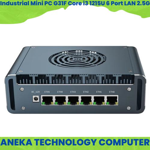 Jual Industrial Mini PC G31F Core i3 1215U 6 Port LAN 2.5G Intel i226V ...