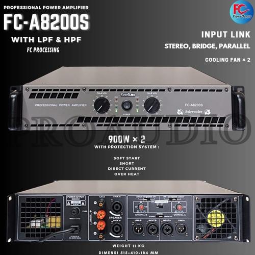 Jual POWER AMPLIFIER 2 CHANNEL FIRST CLASS FC A 8200 S / FC A8200S / FC ...