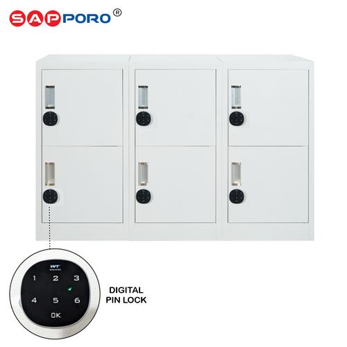 Promo SAPPORO WEIMAR 6 - Loker Besi Dinding 6 Pintu | Wall Mount Locker ...