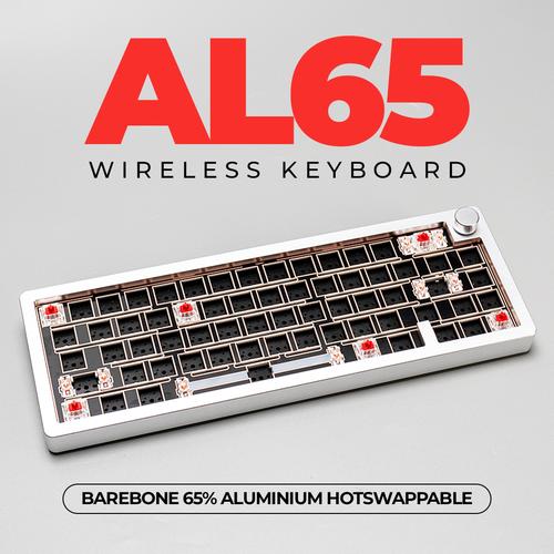 Promo AL65 - Wireless Barebone 65% Aluminium Hotswappable Mechanical ...