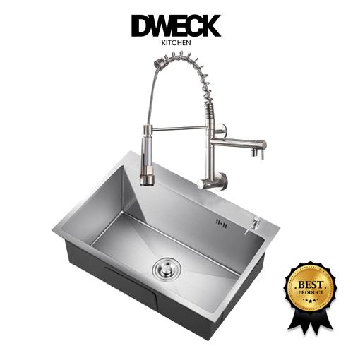 Promo DWECK - Sink Kitchen Silver Stainless 304 Small Size Paket Kran ...