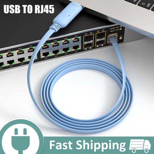 Jual Kabel Konsol USB RS232 to RJ45 Console Cable for Cisco Huawei ...